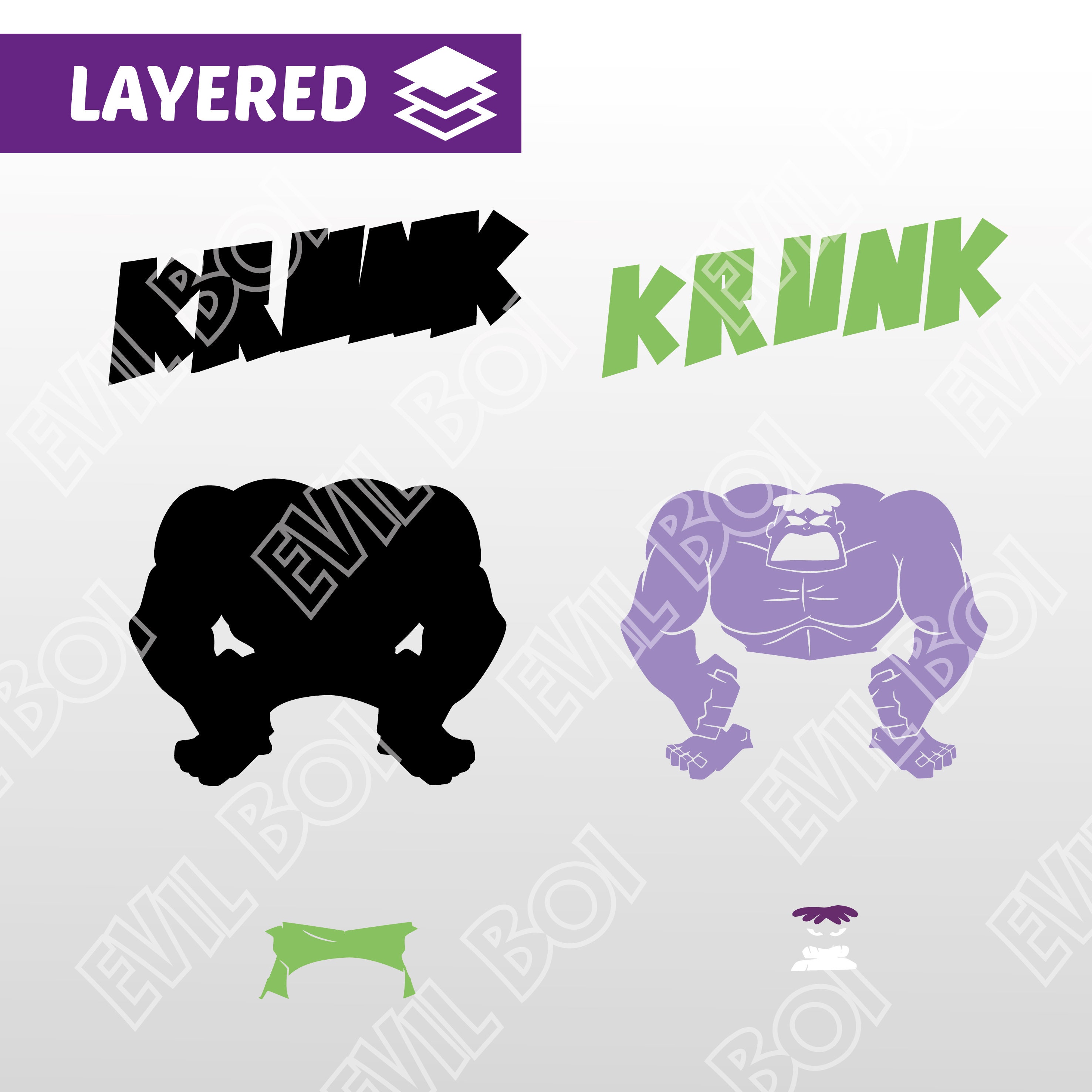 Krunk / Eps, Svg, Dxf, Png, Jpg / Cut File / Instant Download / Justice ...