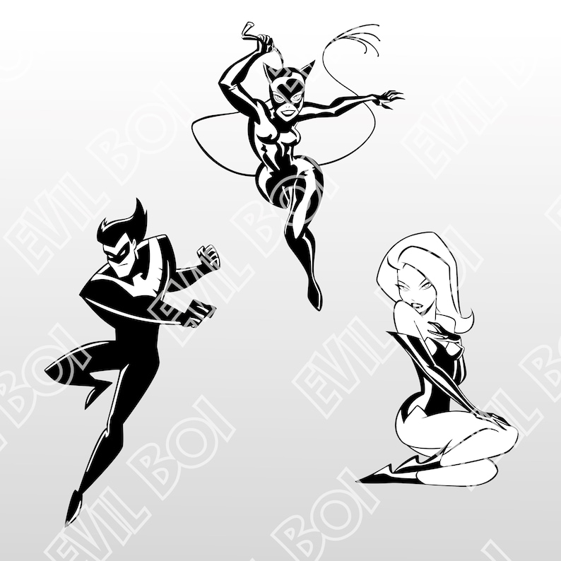 Animated Series / Rogues Gallery 10 Bundle / Svg, Eps, Png, Dxf ...