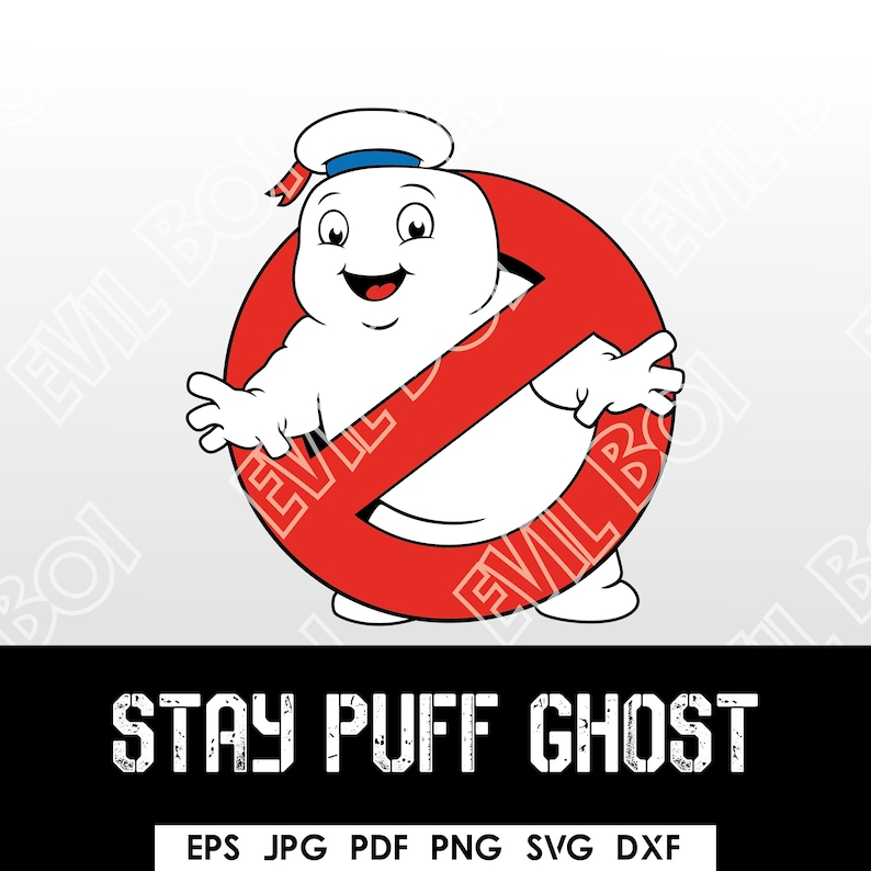 STAYPUFF / Svg, Eps, Png, Dxf / Layered/ Cut Files / Ghost Bust - Etsy