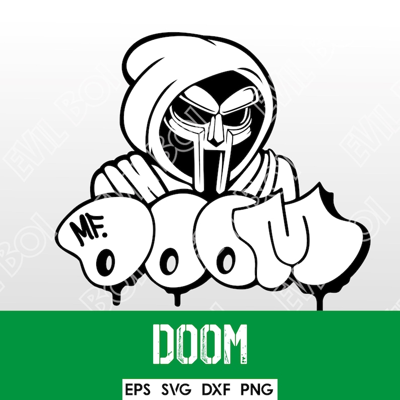 Mf DOOM/ Svg, Png, Eps, Dxf/ Cricut - Silhouette Cameo / All CAPS - Etsy