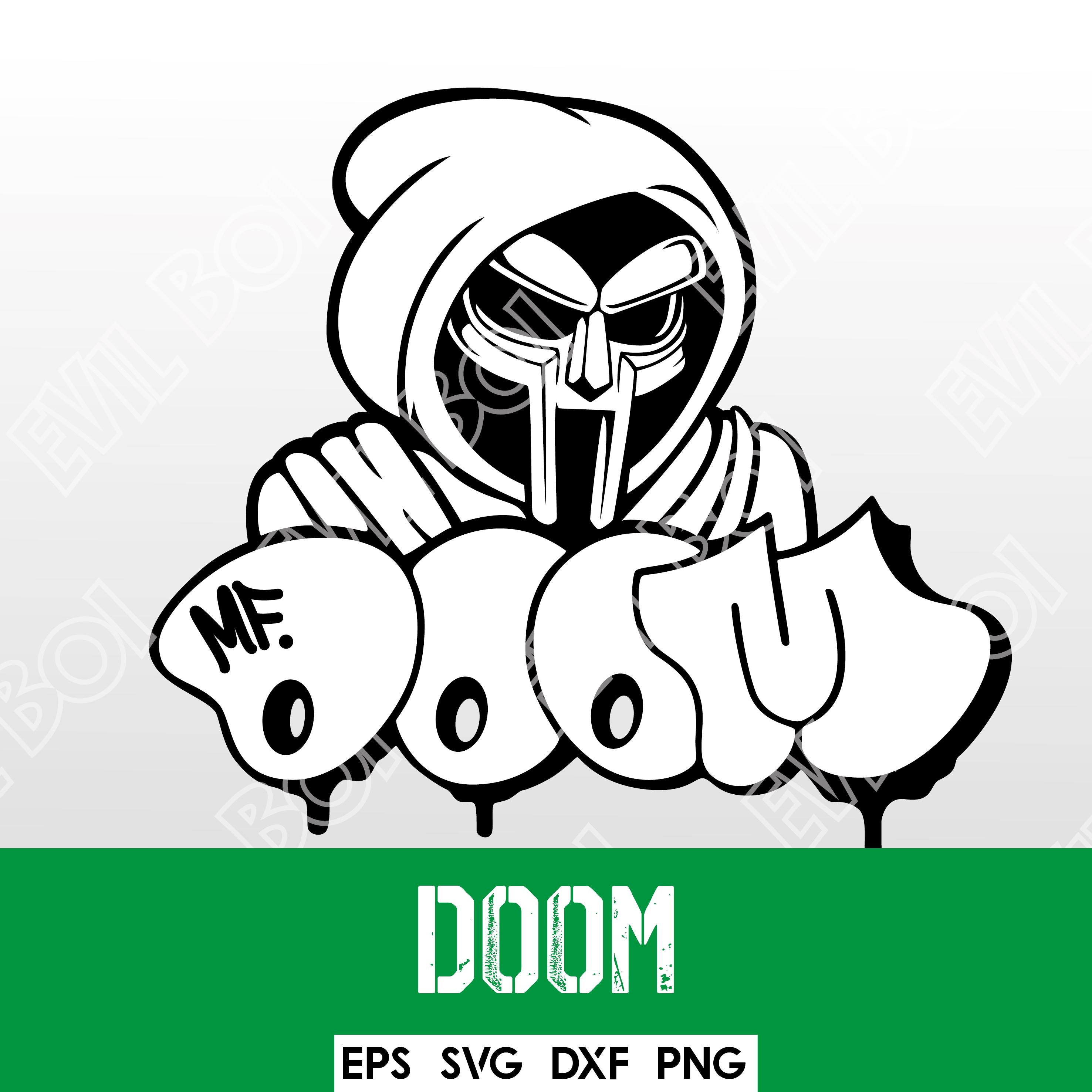 Mf DOOM/ Svg, Png, Eps, Dxf/ Cricut - Silhouette Cameo / All CAPS - Etsy