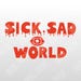 Sick Sad W / Creepy Show / Daria / Cut Files, Eps, Dxf, Svg, Png - Etsy