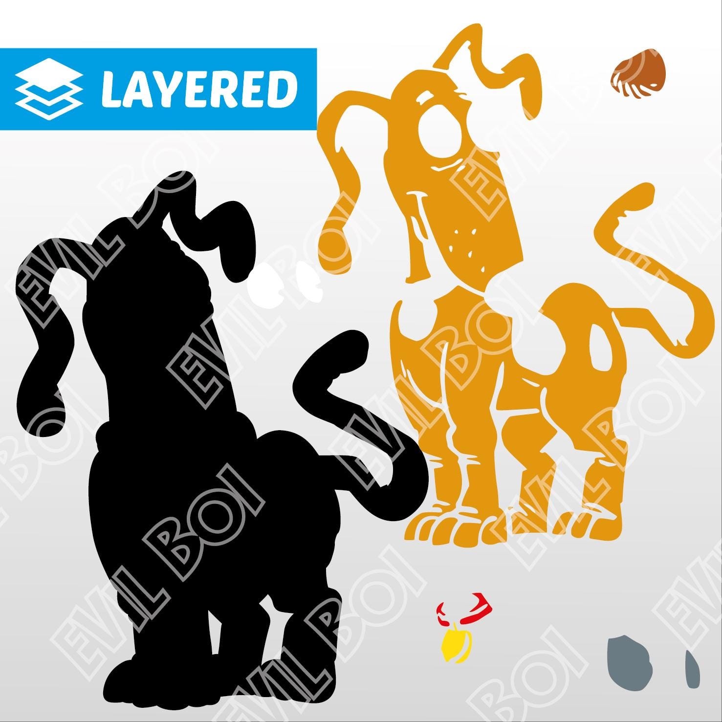 Rugrats SPIKE/ Cut Files Svg, Eps, Dxg, Png / Cricut - Silhouette Cameo ...