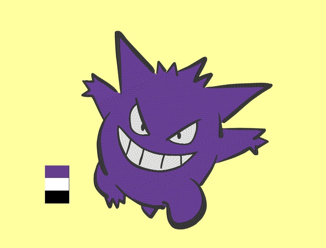 Gengar Pokemon EMBROIDERY DESIGN Embroidery Machine Design File - Etsy