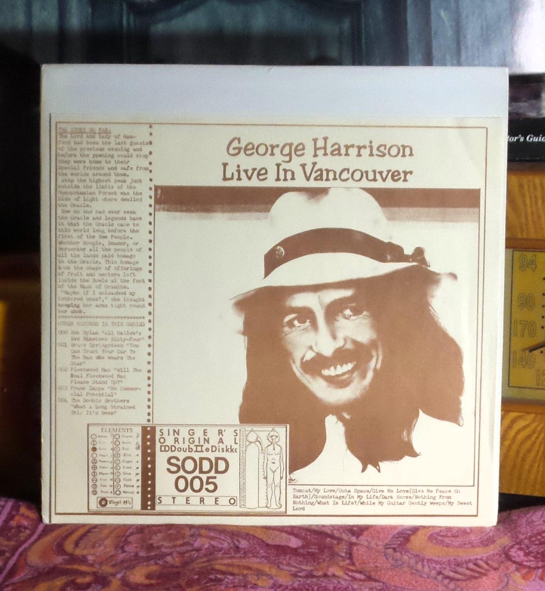 George Harrison - Rare 2xlps Vinyl Set - "live in Vancouver" - From ...