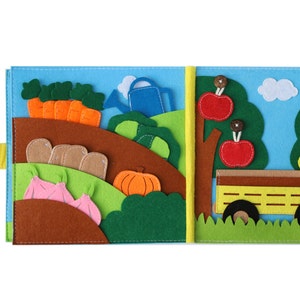 USA HAPPY FARM Quiet Books Busy Quiet Book Felt Book - Etsy