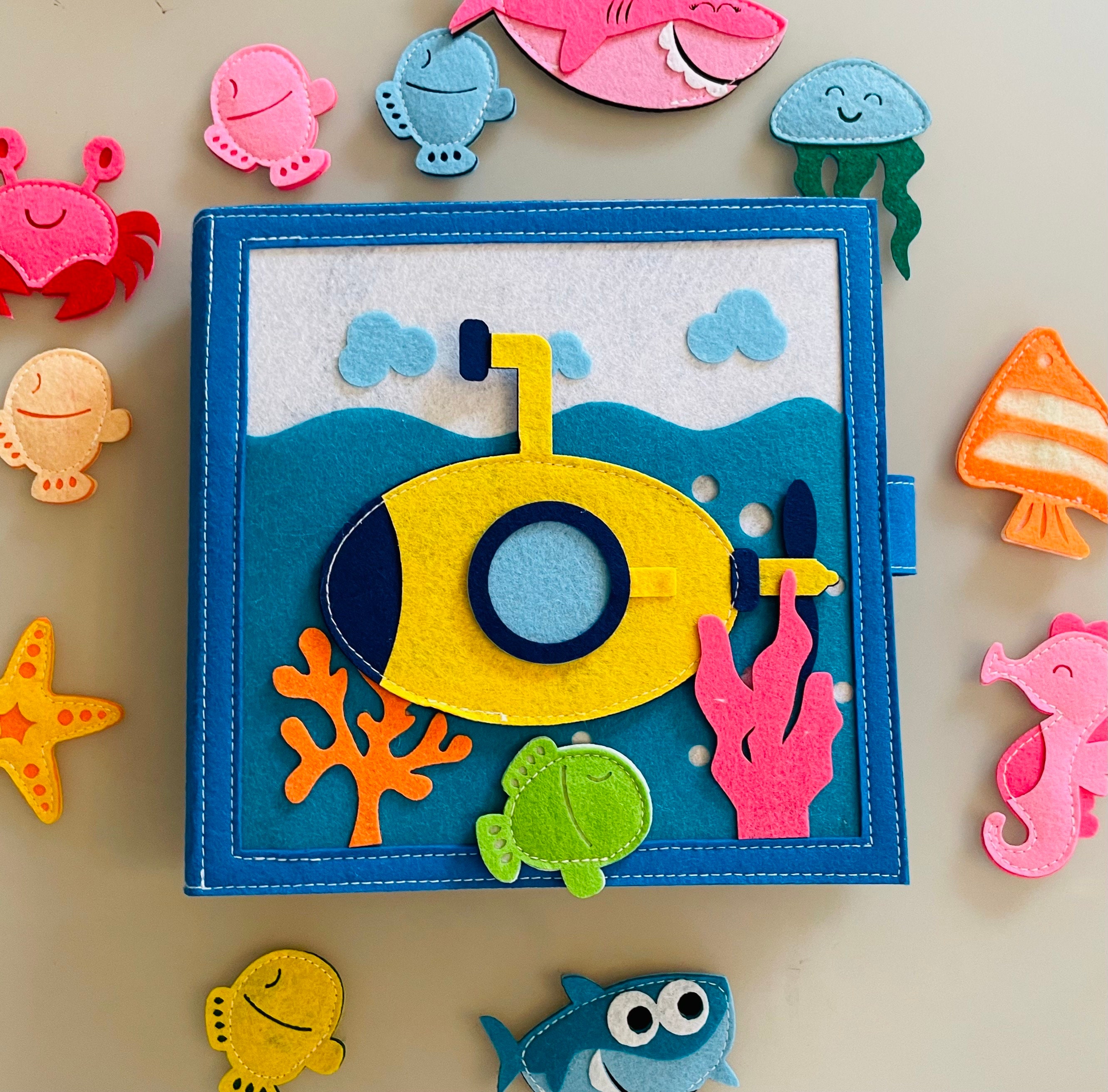 Under the Sea Felt Quiet Book, Handmade Activity Book - Etsy