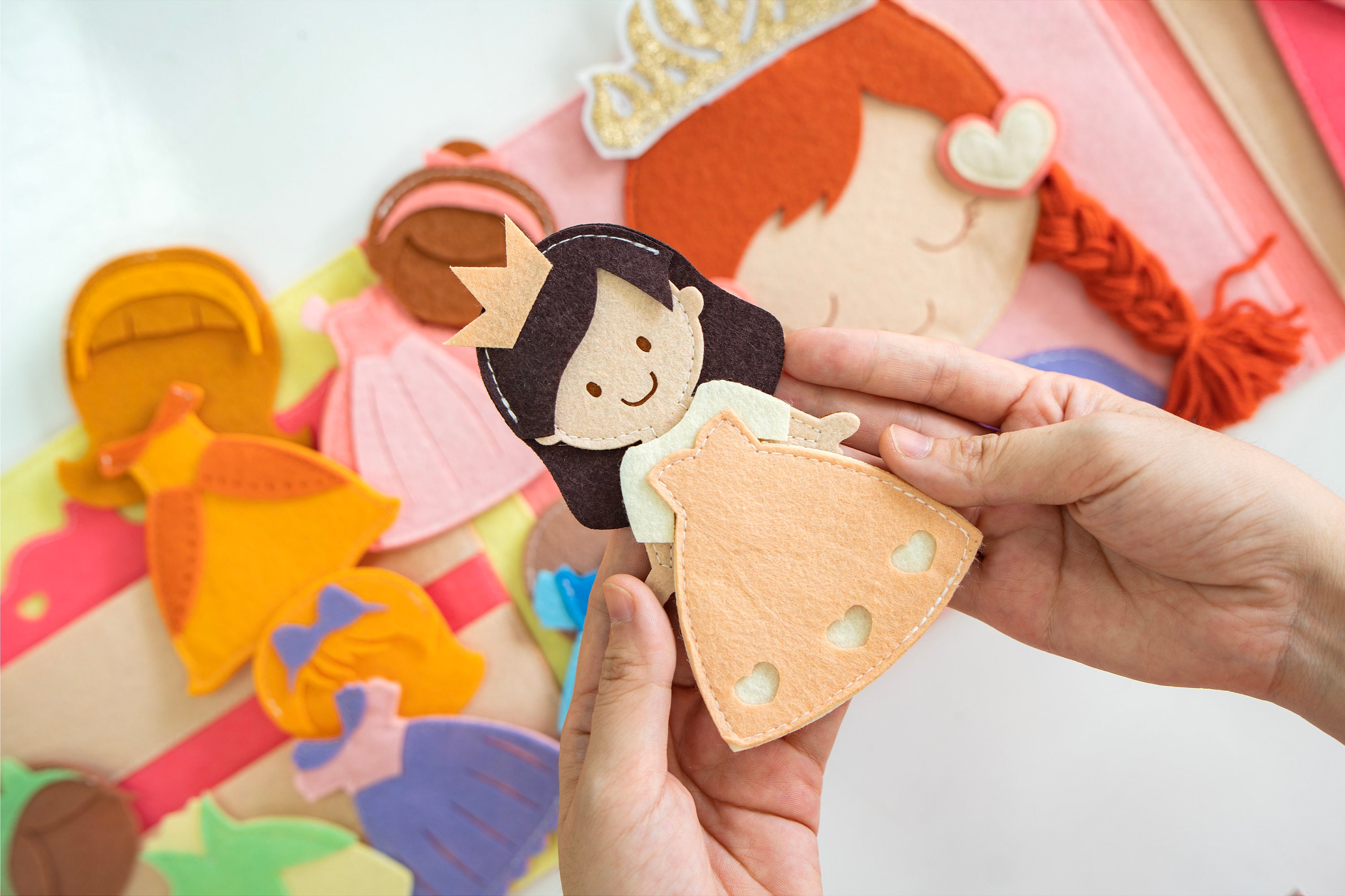 Princess Dressing Room Felt Quiet Book, Montessori Doll - Etsy