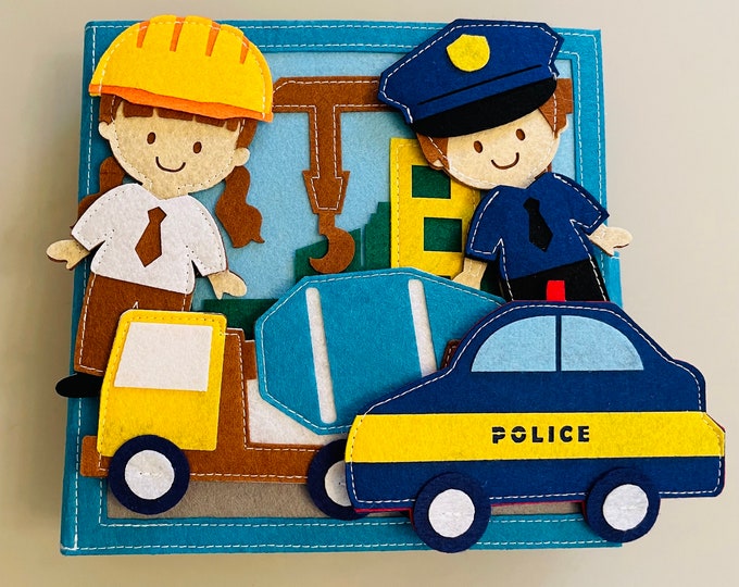 Boy Gift Busy Book Page Car Garage Color Match Page Children - Etsy