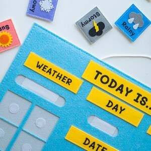 My First Calendar, All About Today Calendar, Felt Learning Board ...