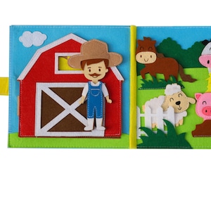 USA HAPPY FARM Quiet Books Busy Quiet Book Felt Book - Etsy