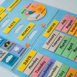 My First Calendar, All About Today Calendar, Felt Learning Board ...