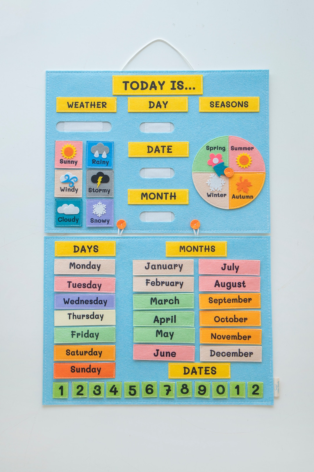 My First Calendar, All About Today Calendar, Felt Learning Board ...