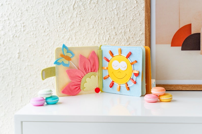Activity Book, Montessori Sensory Toy, Baby Book Gift, Quiet Book, Busy ...