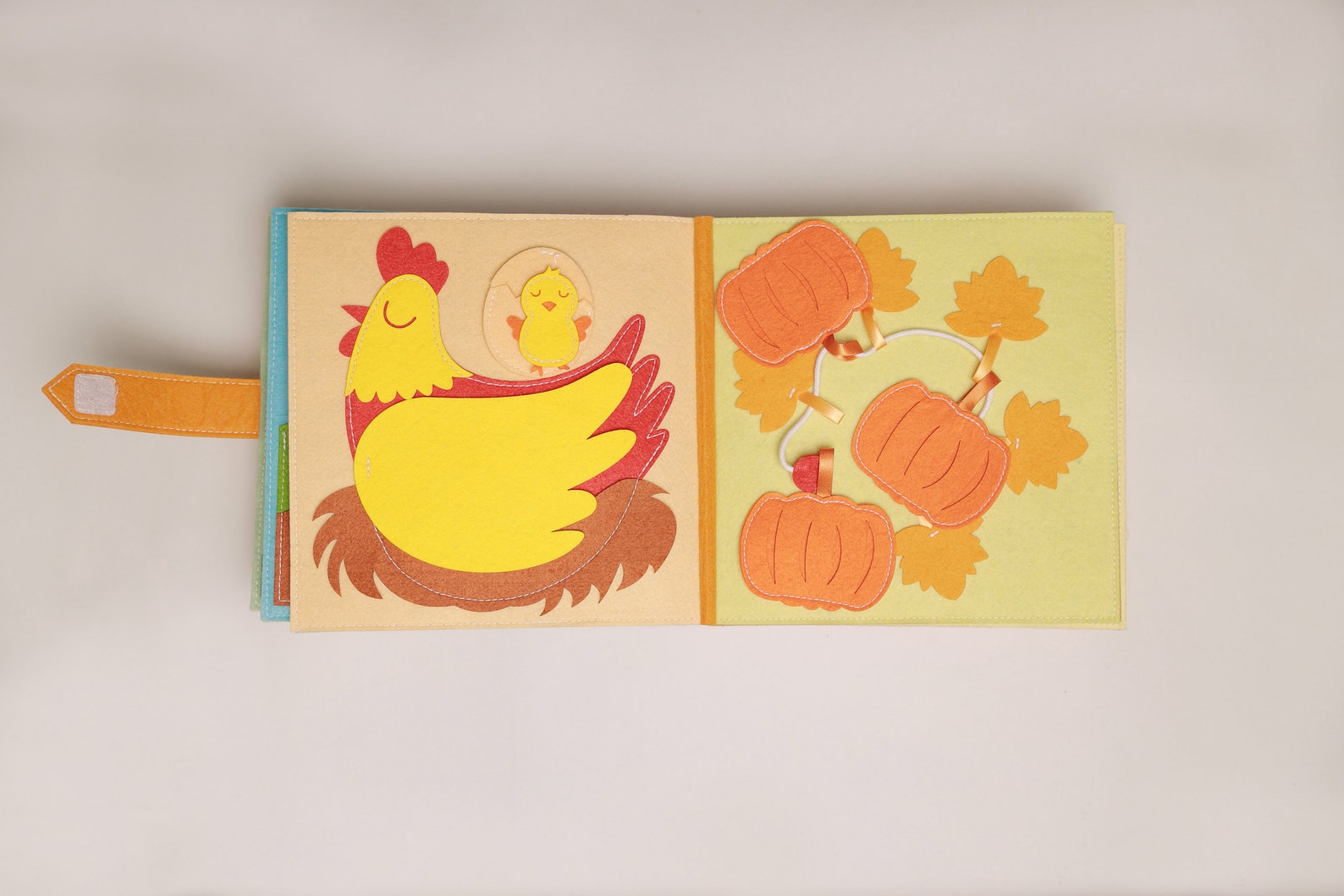 Handmade Felt Farm Quiet Book, Montessori Activity Book, Busy Quiet ...
