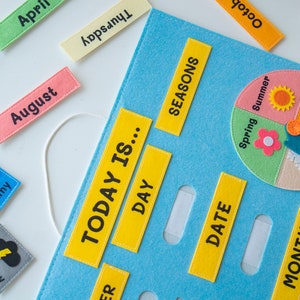 My First Calendar, All About Today Calendar, Felt Learning Board ...