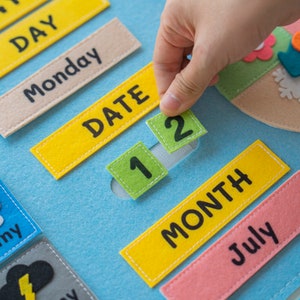 My First Calendar, All About Today Calendar, Felt Learning Board ...