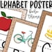 Alphabet Letter Posters Boho Classroom Decor Bulletin Board Alphabet ...