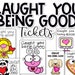 Valentine's Day Caught You Being Good Reward Tickets Classroom ...