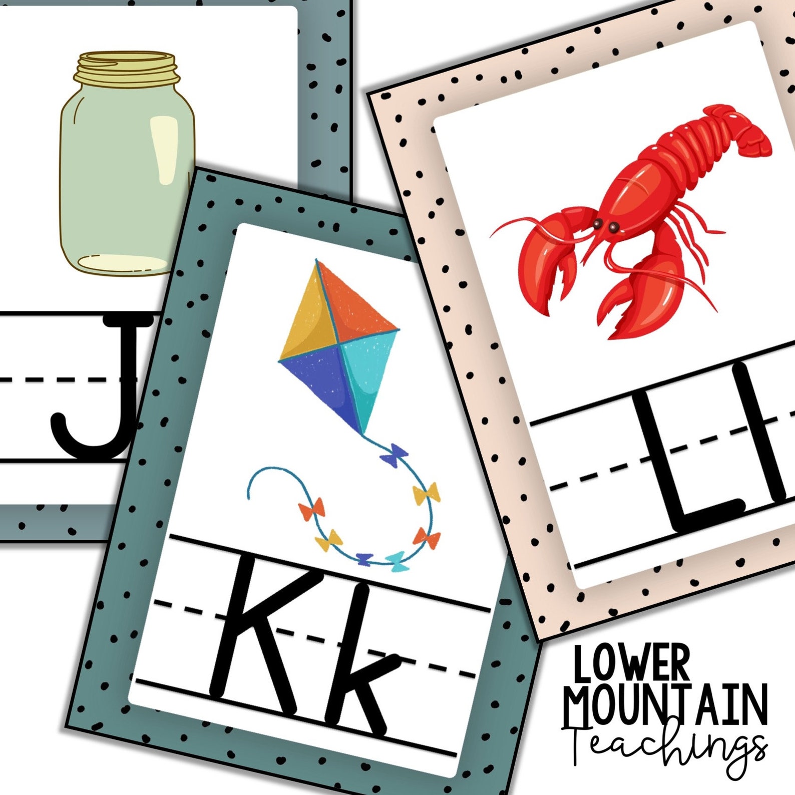 Alphabet Letter Posters Boho Classroom Decor Bulletin Board Alphabet ...