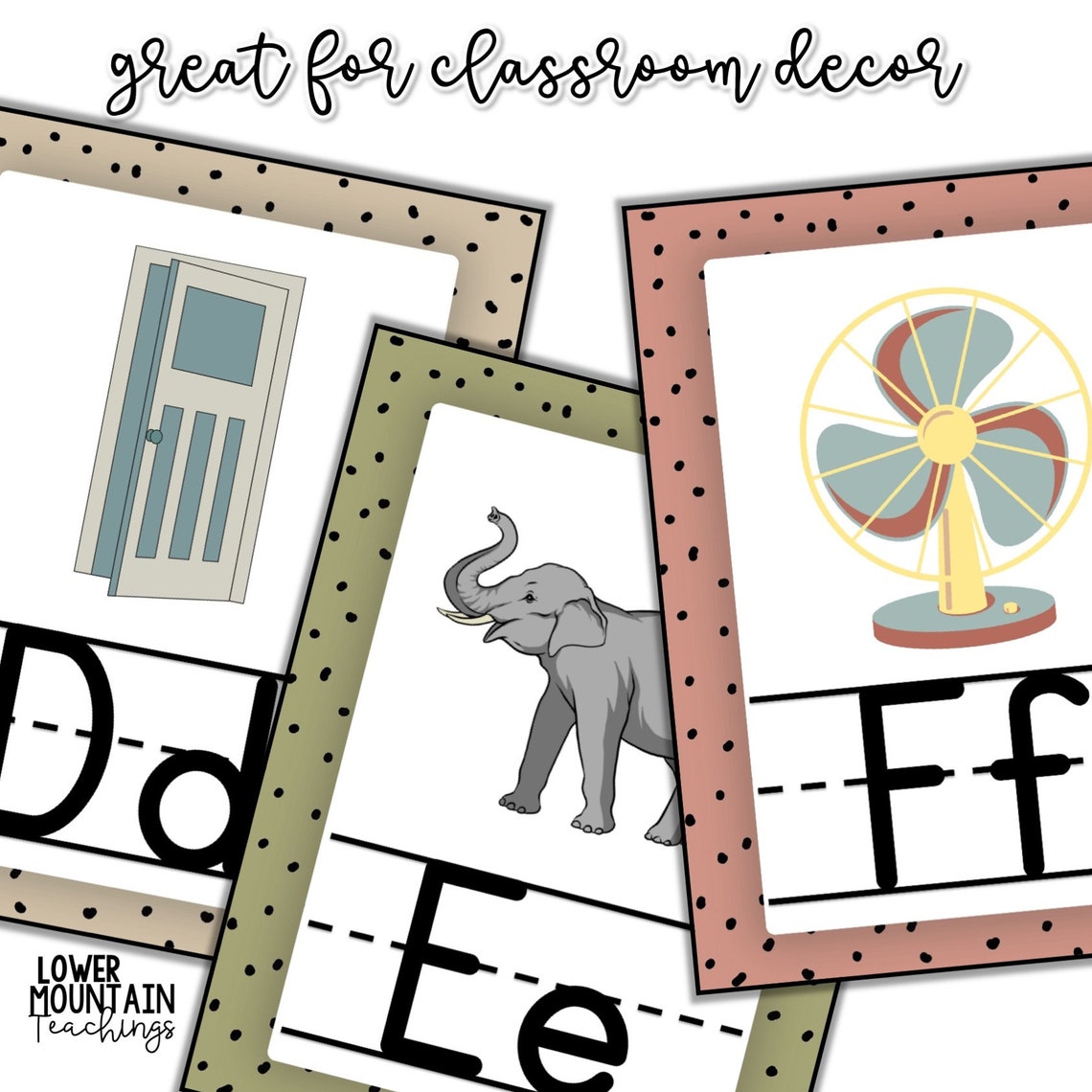 Alphabet Letter Posters Boho Classroom Decor Bulletin Board Alphabet ...