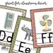 Alphabet Letter Posters Boho Classroom Decor Bulletin Board Alphabet ...