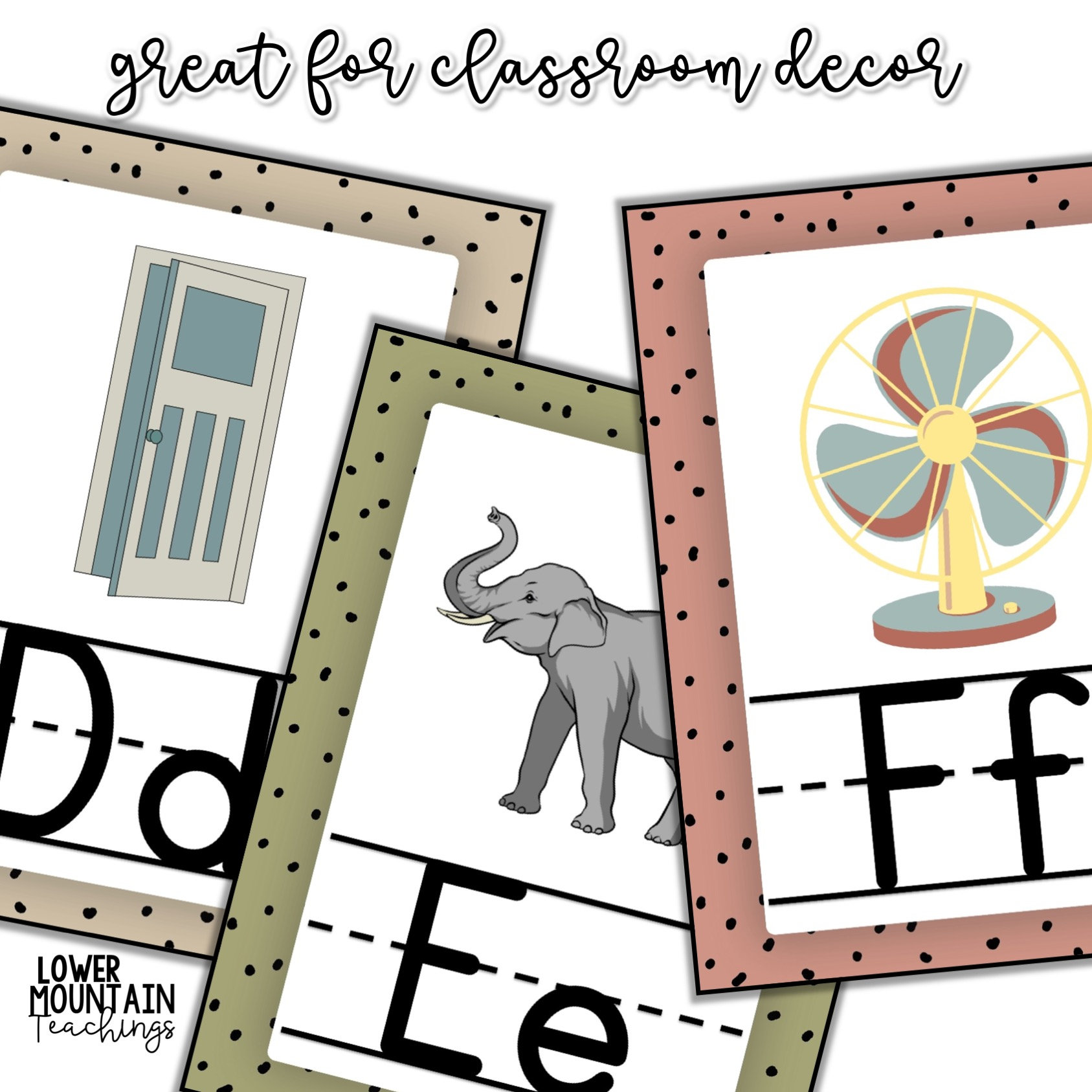 Alphabet Letter Posters Boho Classroom Decor Bulletin Board Alphabet ...