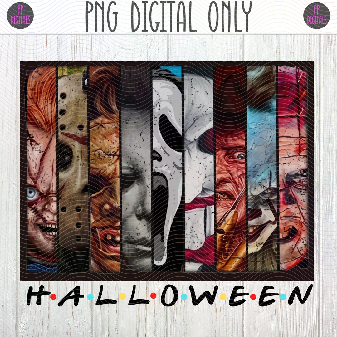 Horror Characters Collage Freddy Krueger Halloween Horror - Etsy
