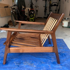 Mid Century Modern Lounge Chair Woodworking Plans and Guide - Etsy