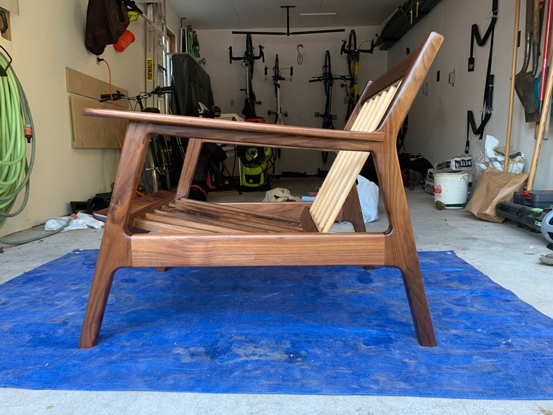 Mid Century Modern Lounge Chair Woodworking Plans and Guide - Etsy