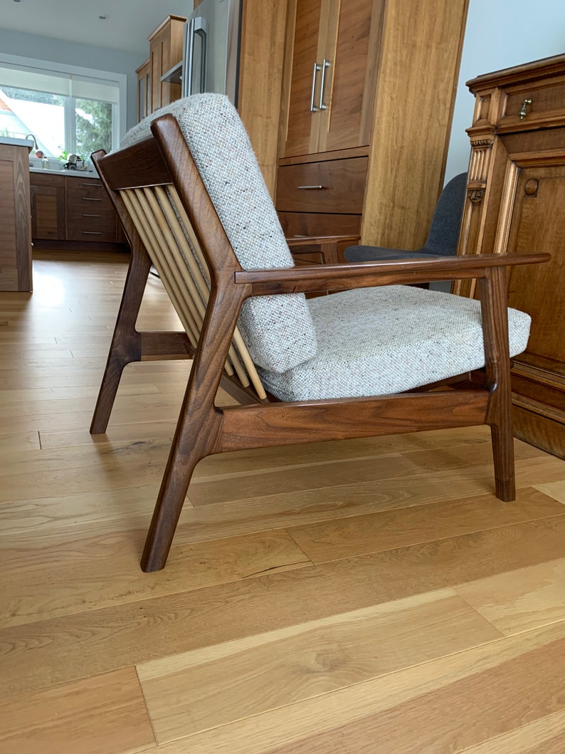 Mid Century Modern Lounge Chair Woodworking Plans and Guide - Etsy