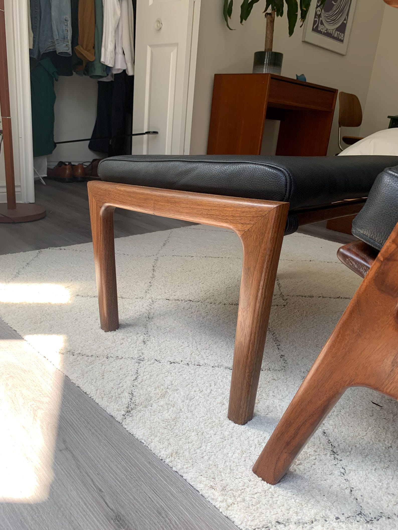 Mid Century Modern Footstool Woodworking Plans and Guide - Etsy