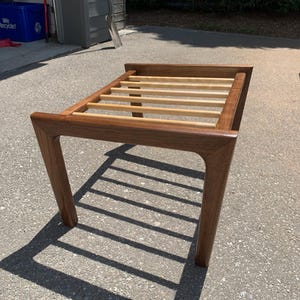 Mid Century Modern Footstool Woodworking Plans and Guide - Etsy