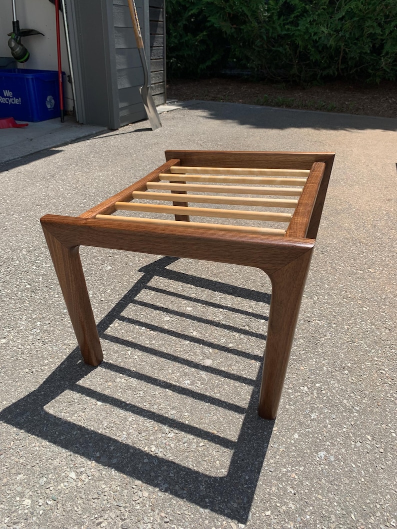 Mid Century Modern Footstool Woodworking Plans and Guide - Etsy