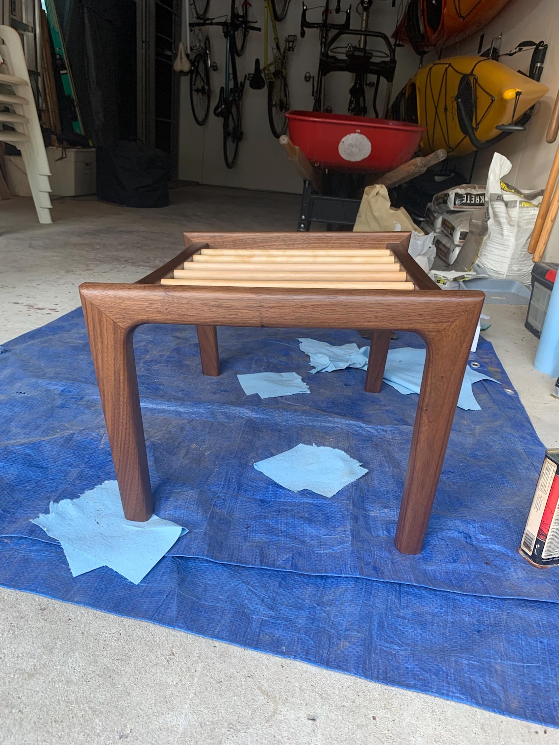 Mid Century Modern Footstool Woodworking Plans and Guide - Etsy