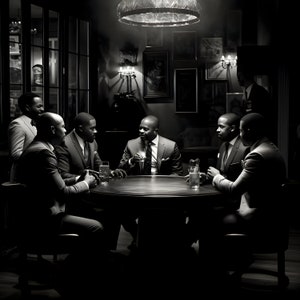 Gentleman's Whiskey Roundtable, Man Cave Art, Round Table Talk, Wall ...