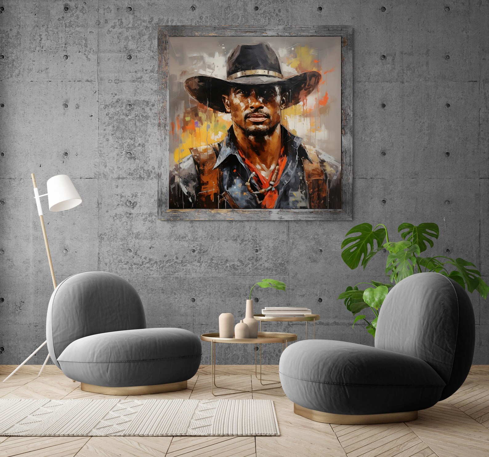 Black Cowboy Wall Art, Cowboy Digital Print, Black Cowboy, Western ...