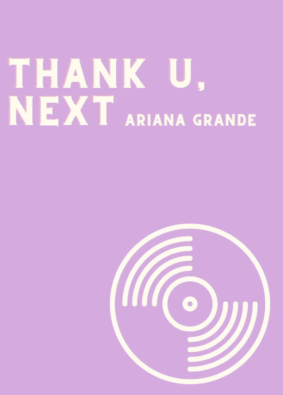 Thank You Next Ariana Grande Poster, Digital Download - Etsy