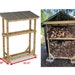 Firewood Storage Shed Rack Plans 7ftx3ftx5ft DIY Woodworking Easy Build ...