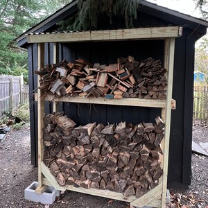 Firewood Storage Shed Rack Plans (7ftx3ftx5ft) DIY Woodworking Easy ...