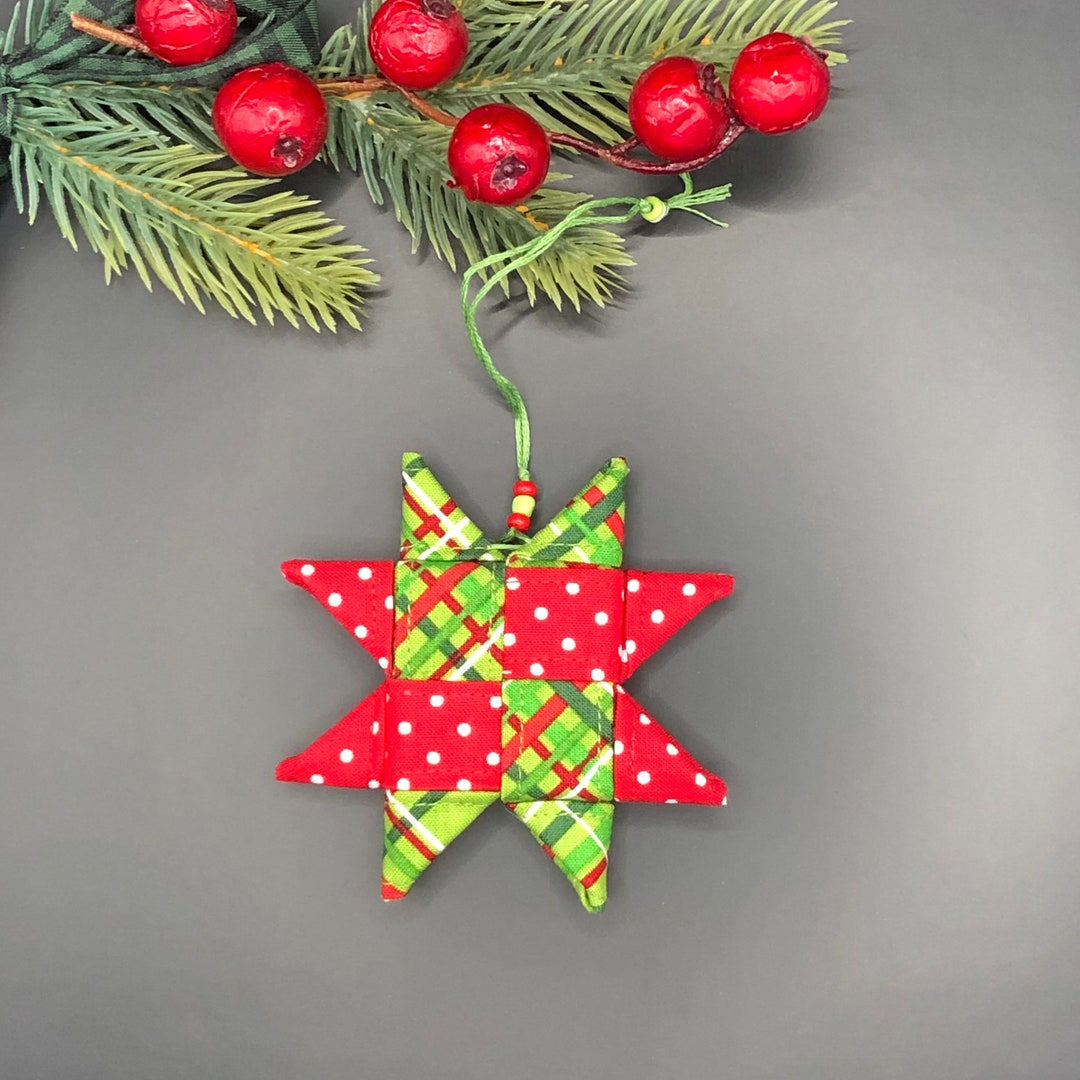 Scandinavian Star - Charming, Handcrafted Fabric Ornament or Gift ...