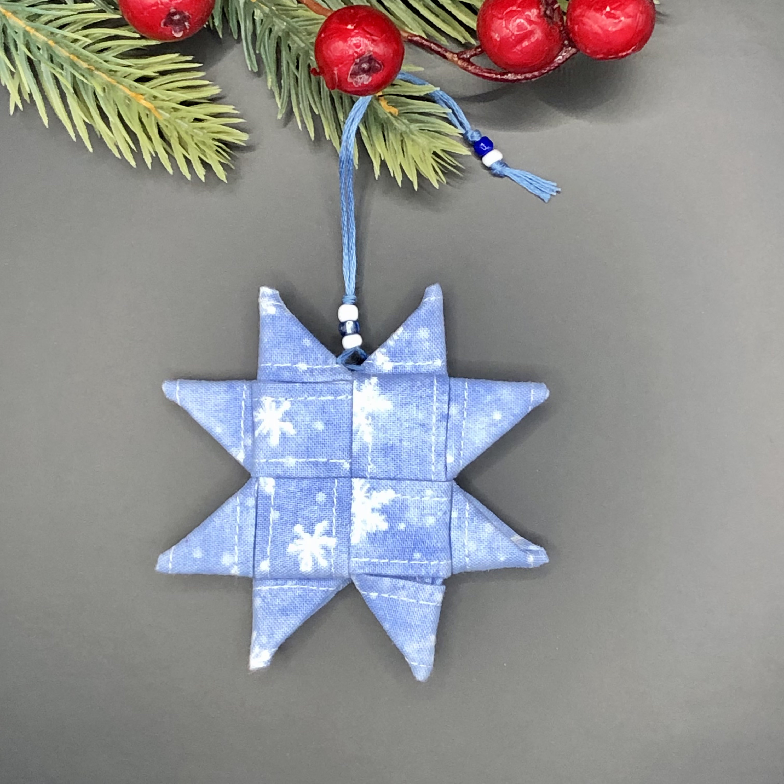 Scandinavian Star - Charming, Handcrafted Fabric Ornament or Gift ...