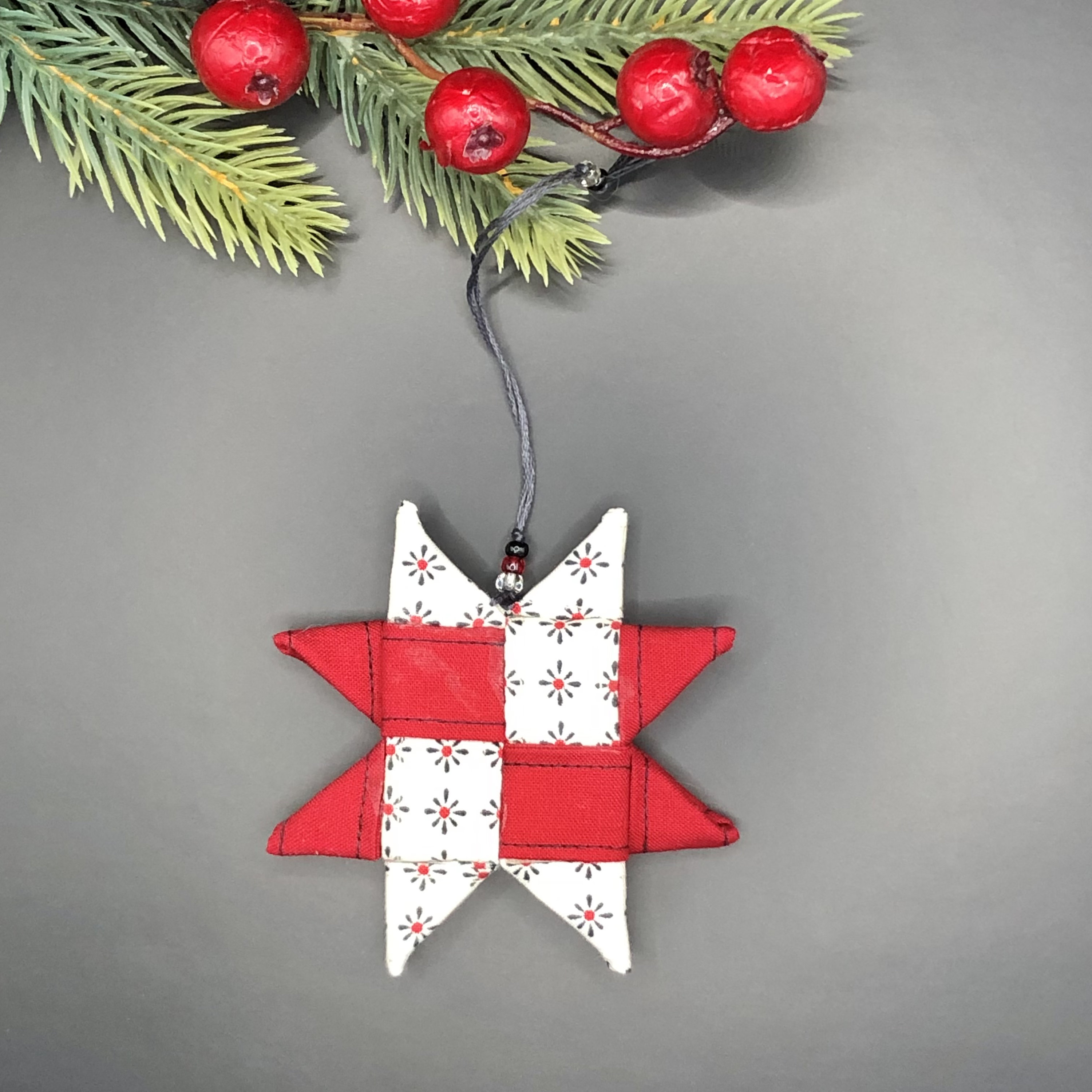 Scandinavian Star - Charming, Handcrafted Fabric Ornament or Gift ...
