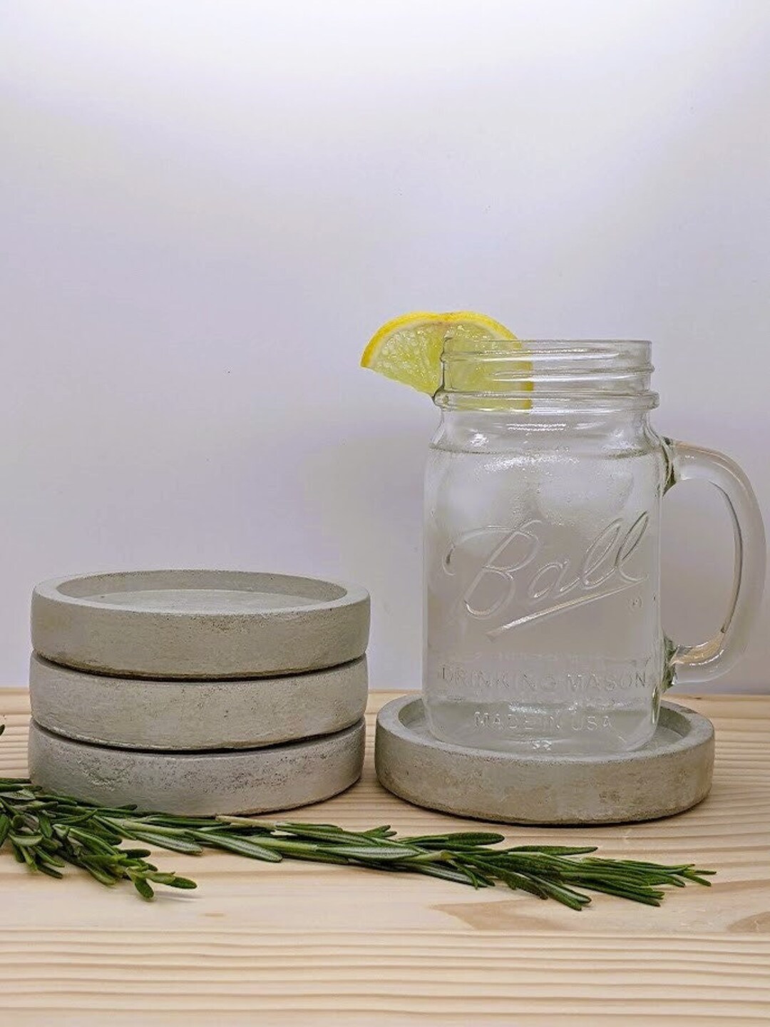 Concrete Coaster set of 4 - Etsy