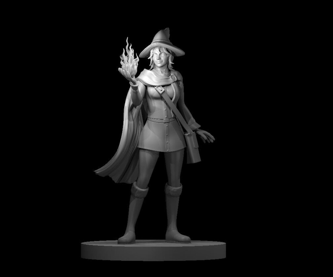 8K Female Wizard - Role Playing Dnd Miniature - Etsy