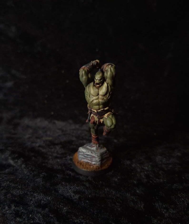 Painted Orc Warrior - Role Playing Dnd Miniature - Etsy