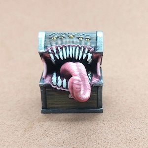 Painted Chest Mimic 2 Figures Role Playing Dnd Miniature - Etsy UK