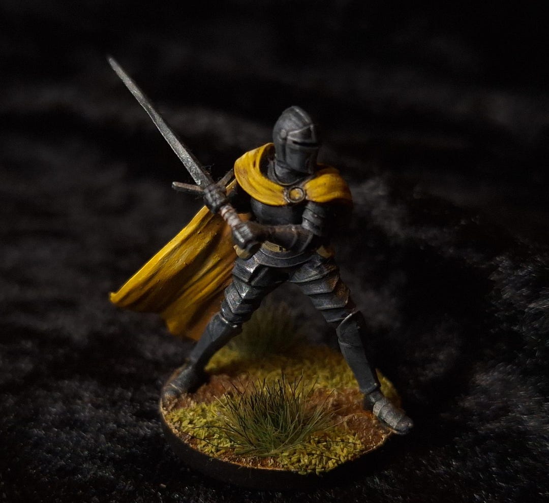 Painted Knight - Role Playing Dnd Miniature - Miguel Zavala - Etsy