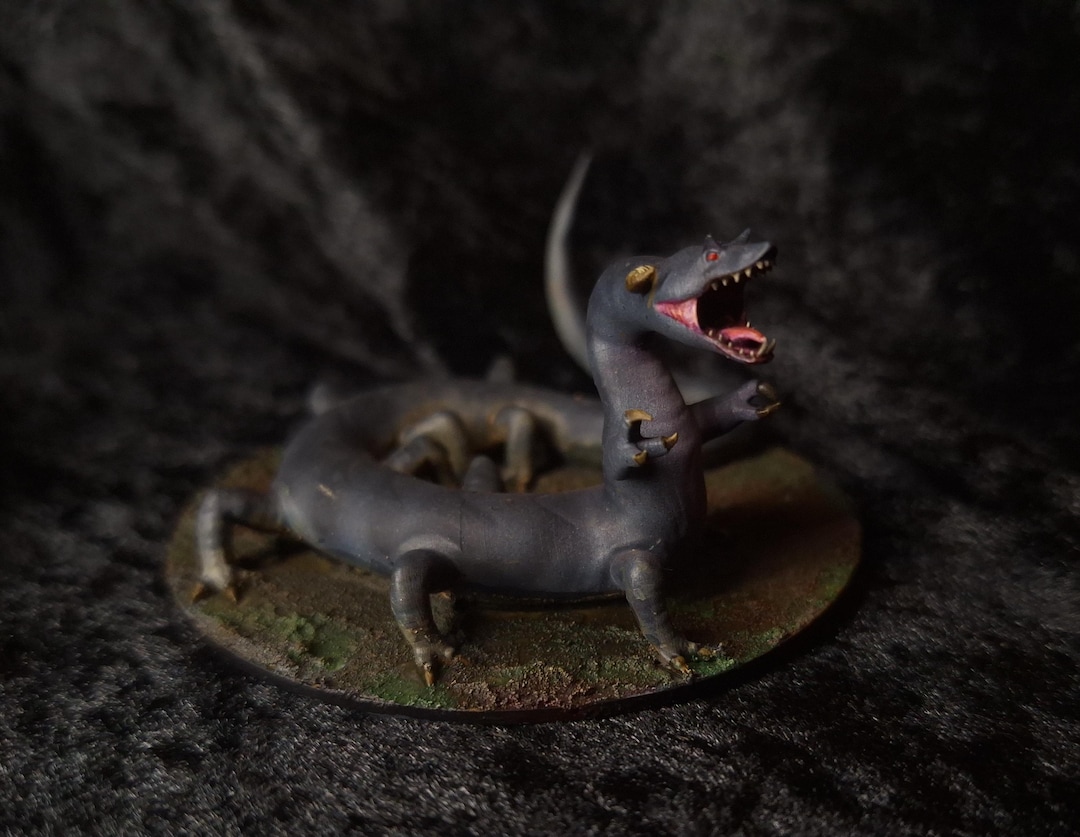 Painted Behir - Role Playing Dnd Miniature - Dungeons and Dragons - Etsy
