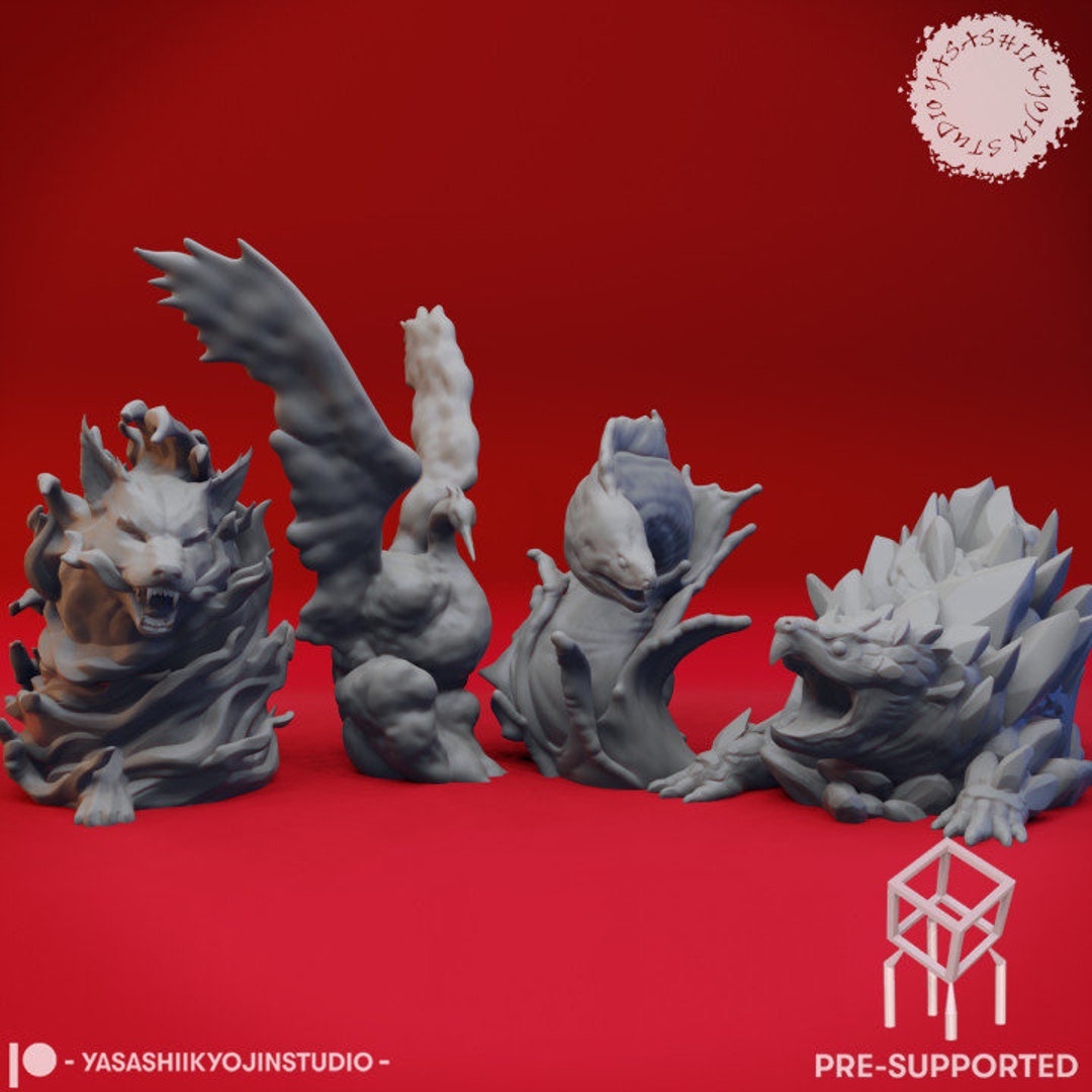 8K Elementals Yasashii Kyojin Studio Role Playing Dnd Miniature - Etsy